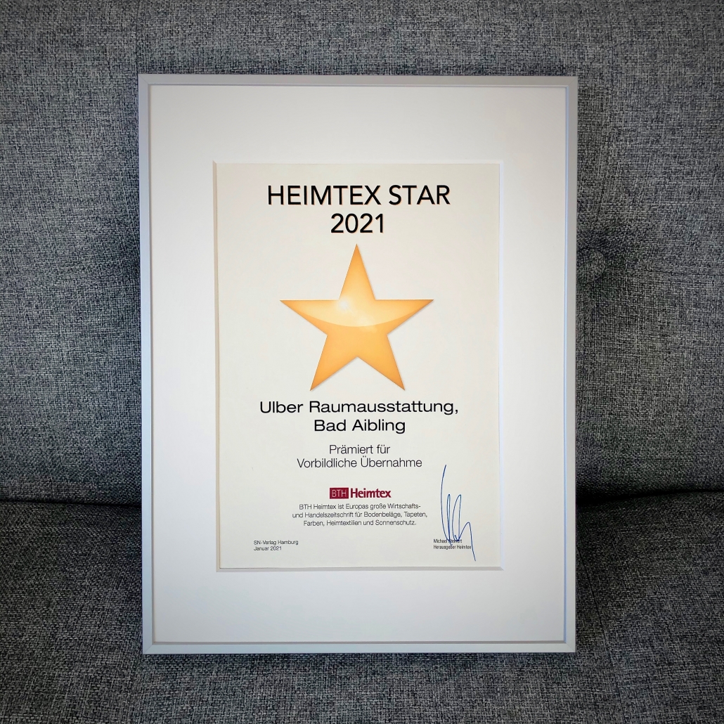 Heimtex Star 2021 - roeckl communication – Werbeagentur in Bad Aibling
